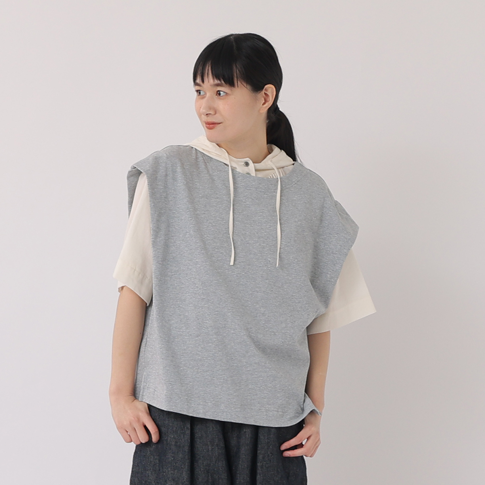 コットン天竺ノースリーブプルオーバー 【0623PS-70083】 TUTIE. ONLINE STORE